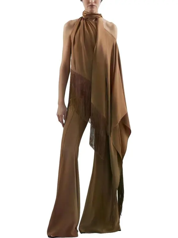 TALLER MARMO Mae Flared Trousers - Brown