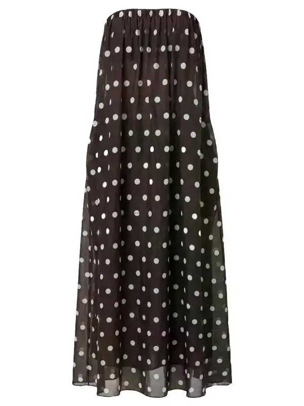 NICHOLAS Strapless Maxi Tent Dress - Brown
