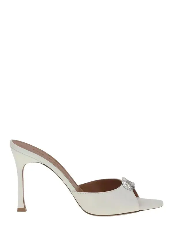 Amina Muaddi Camelia Crystal-embellished Pumps - White