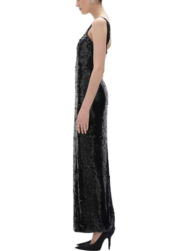 Rachel Gilbert Kayla Sequin-embellished Gown - Black