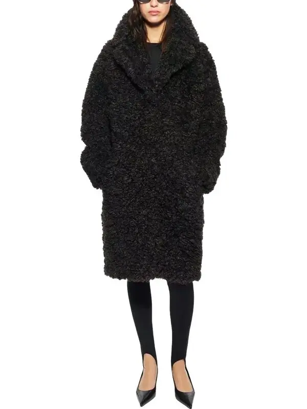 STAND STUDIO Camille Cocoon Coat - Grey