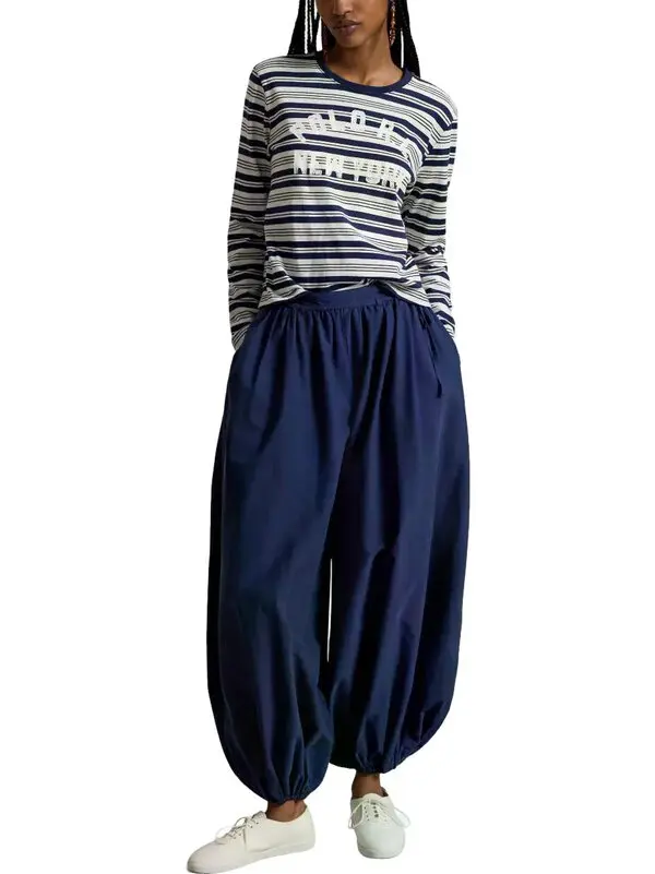 Polo Ralph Lauren Self-tie Balloon Trousers - Blue