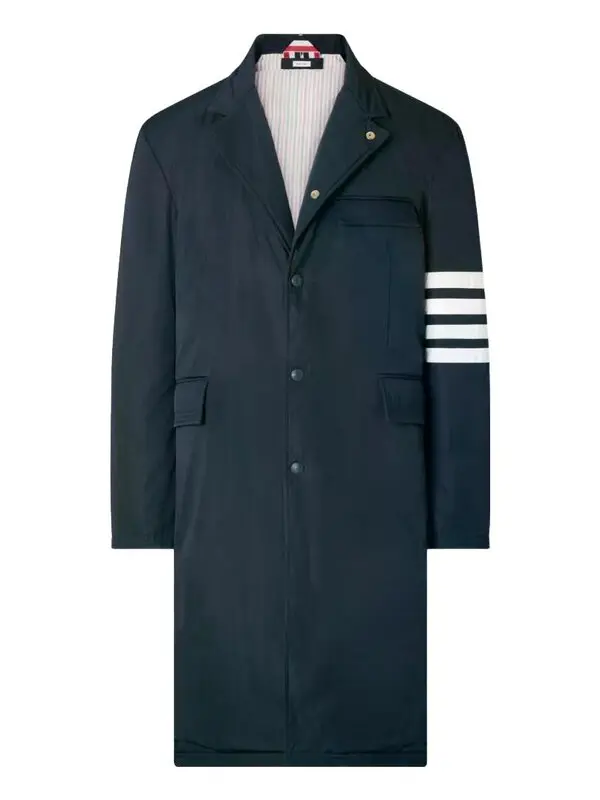 Thom Browne 4-bar Down-filled Overcoat - Blue