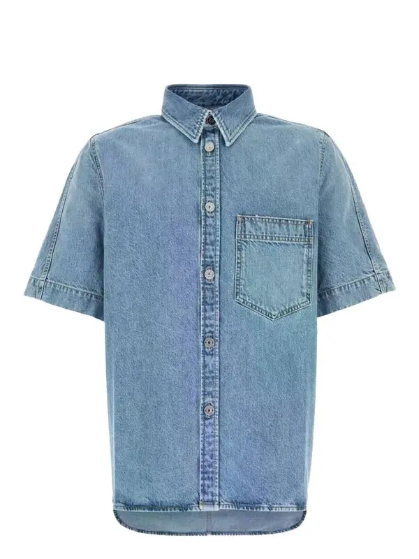 Givenchy Short-sleeve Denim Shirt - Blue