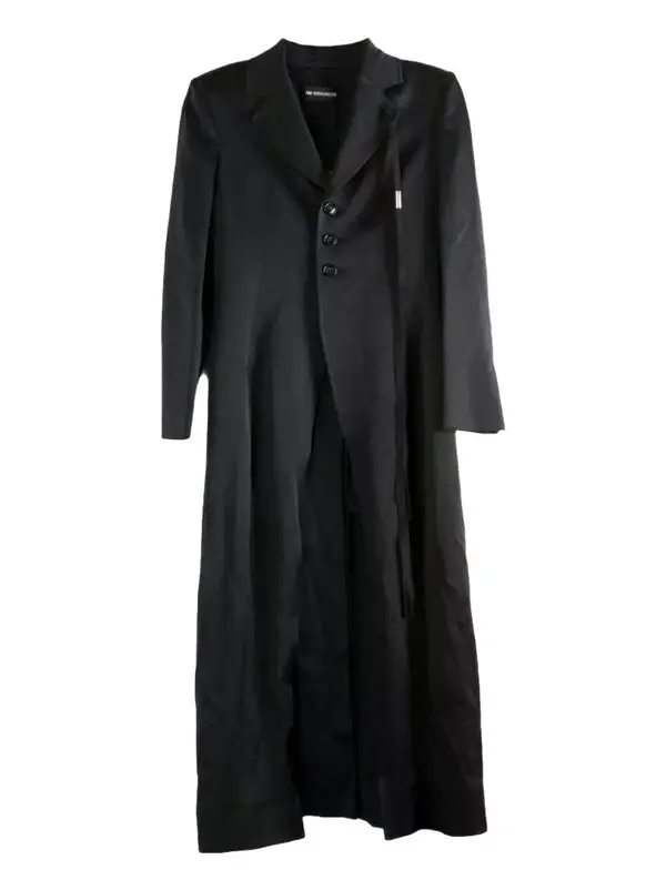 ANN DEMEULEMEESTER Single-breasted Floor-length Coat - Black