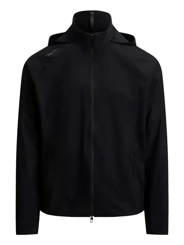 Rlx Ralph Lauren Zip-up Jacket With Mesh Inserts - Black