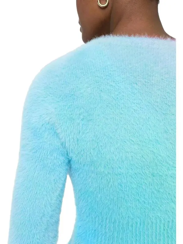 Jacquemus La Maille Neve Long Sleeve Cardigan - Blue