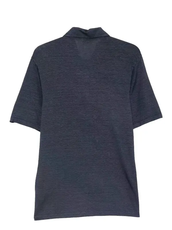 GRAN SASSO Short-sleeve Polo Shirt - Blue