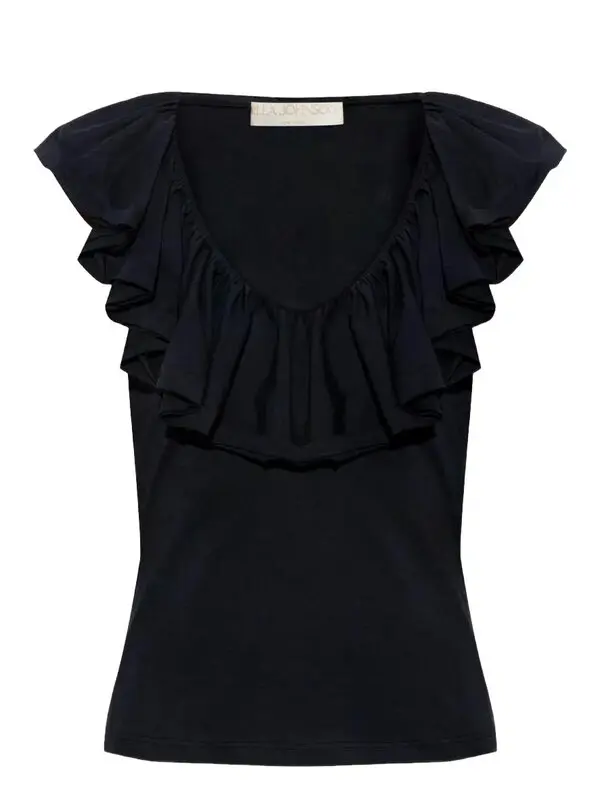 Ulla Johnson Elsie Ruffled Top - Blue