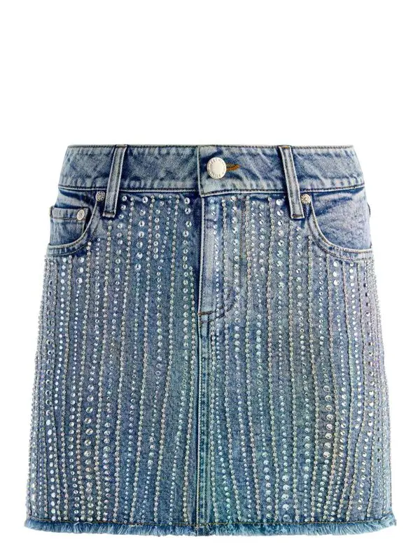 Alice + Olivia Kiera Mini Skirt - Blue