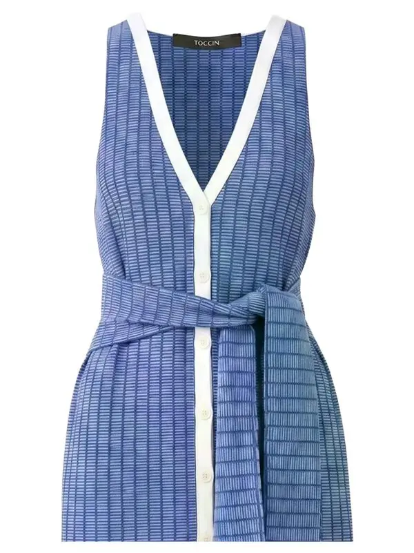 TOCCIN Bex Tie-front Dress - Blue