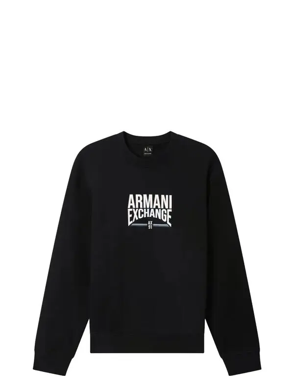 Armani Exchange Logo Print Sweatshirt - Blue