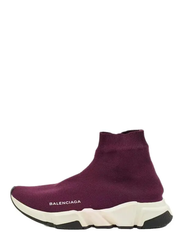 Balenciaga Speed Knitted Slip-on Sneakers - Red