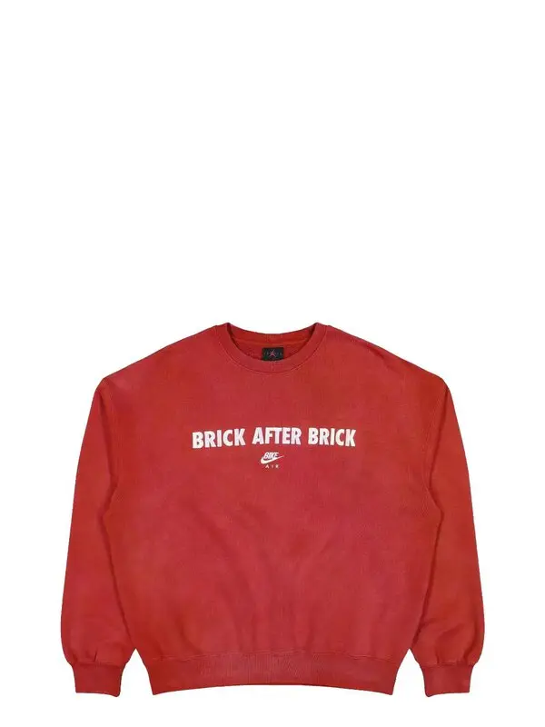 JORDAN X Bike Air Nigel Sylvester Fleece-texture Sweatshirt - Red