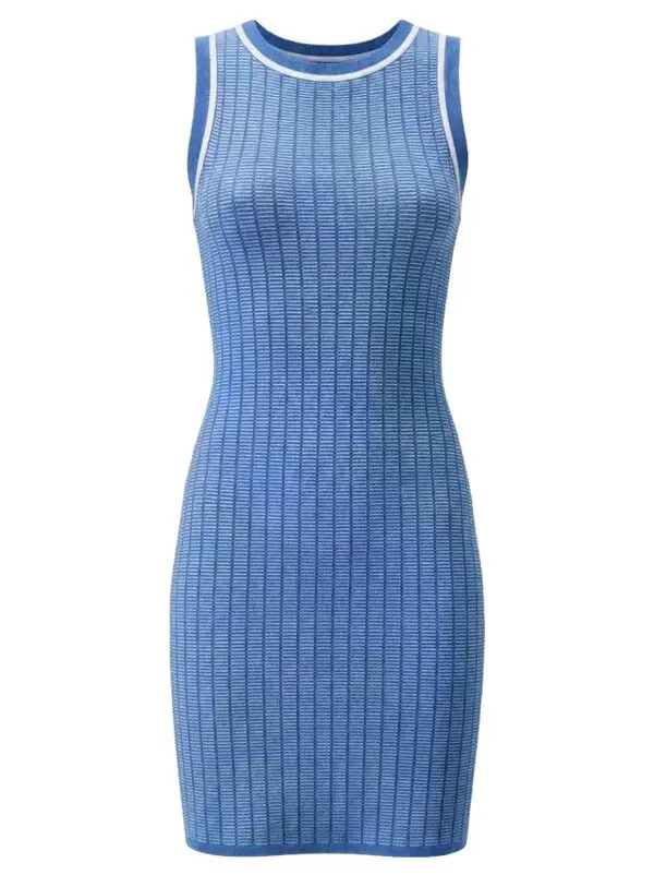 TOCCIN Patty Crew-neck Dress - Blue