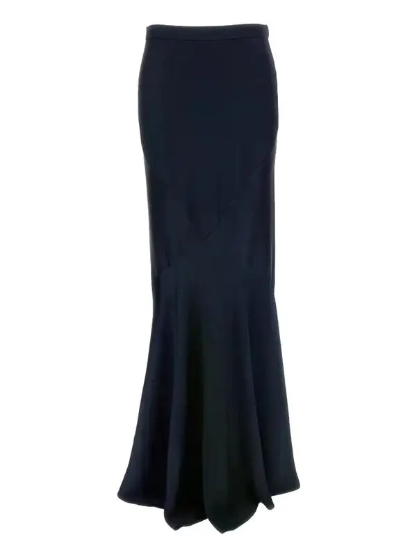 Max Mara Flared Pleated Skirt - Blue