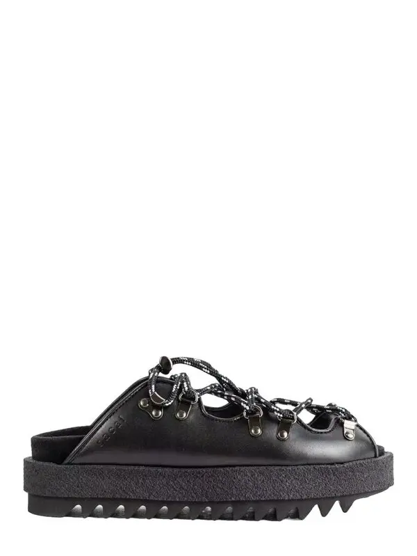Sacai Platform Mules - Black