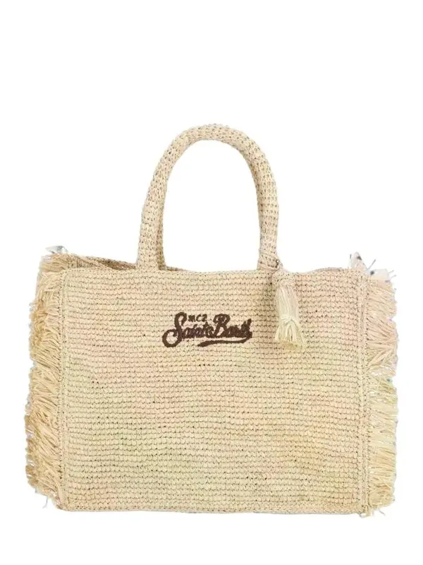 MC2 SAINT BARTH Colette Fringed Tote Bag - Neutrals
