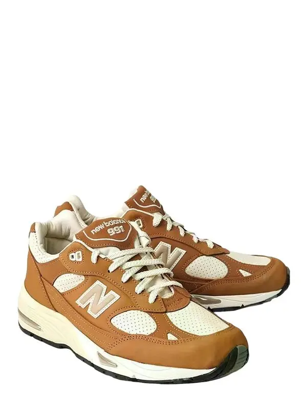 NEW BALANCE Suede-panel Sneakers - Brown