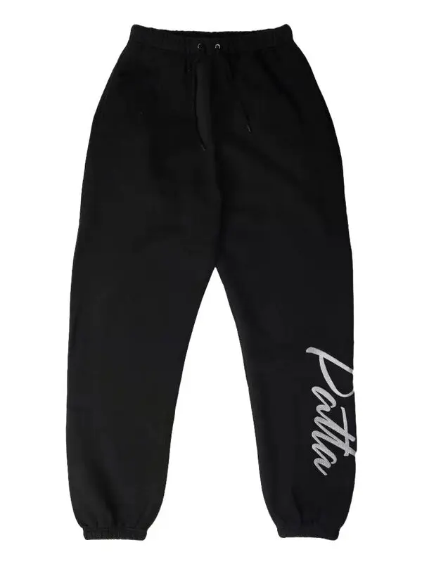 PATTA Embro Logo-embroidered Track Pants - Black