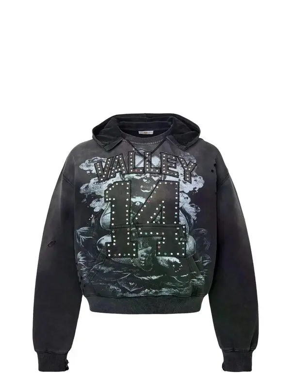 VALE FOREVER Religion Graphic-print Hoodie - Black