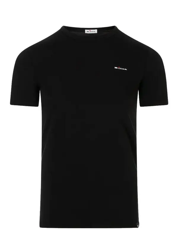 Kiton Logo-print T-shirt - Black