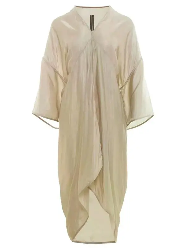 Rick Owens Draped V-neck Dress - Neutrals