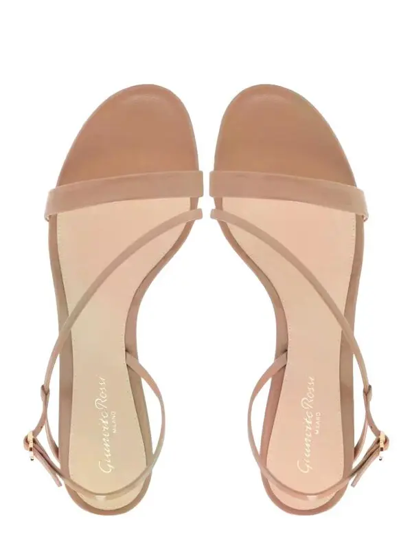 GIANVITO ROSSI Manhattan Leather Sandals - Neutrals