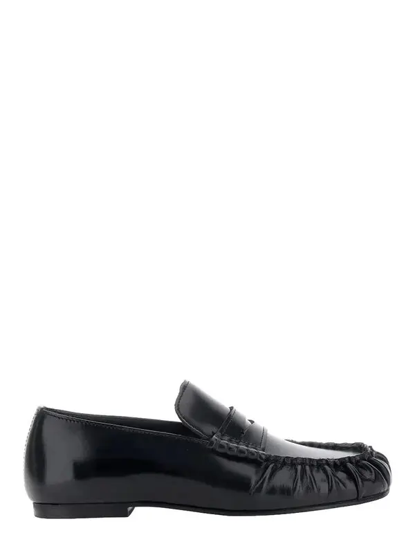 ALOHAS Aven Leather Loafers - Black