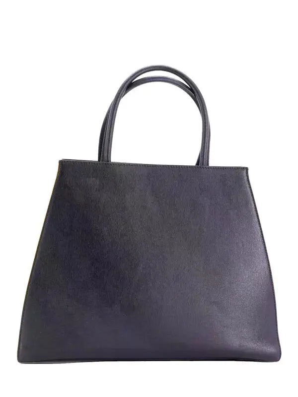 Fendi 2jours Leather Medium Tote Bag - Black