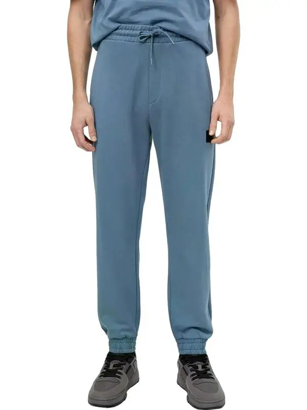 Hugo Logo-patch Drawstring Track Pants - Blue