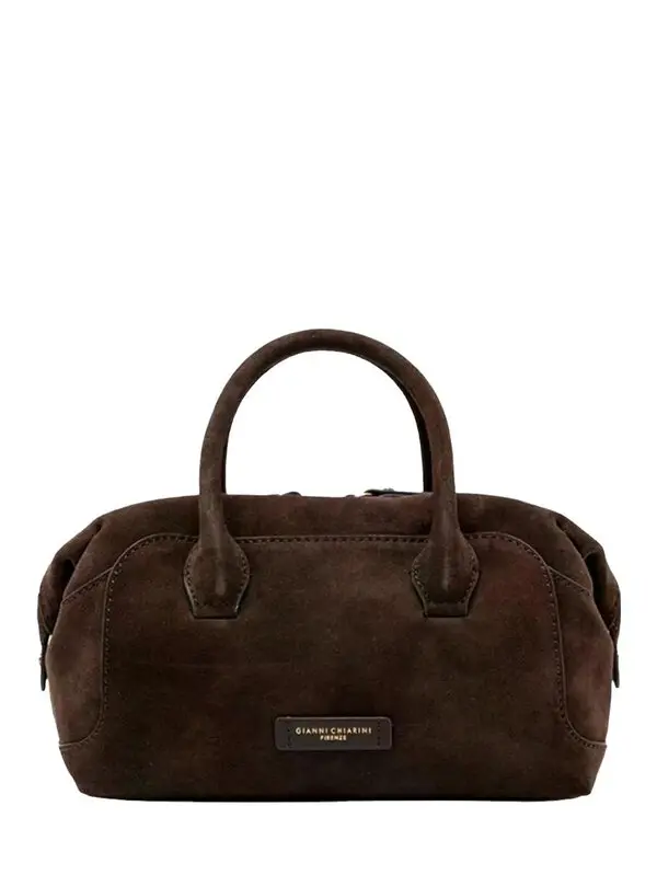 GIANNI CHIARINI Suede Tote Bag - Brown