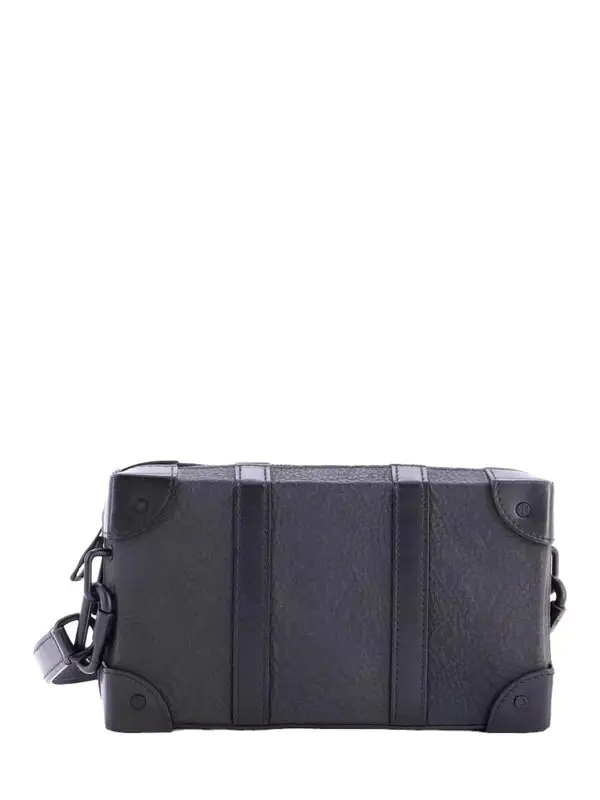 LOUIS VUITTON Soft Trunk Wallet Monogram Taurillon Leather Crossbody Bag - Black