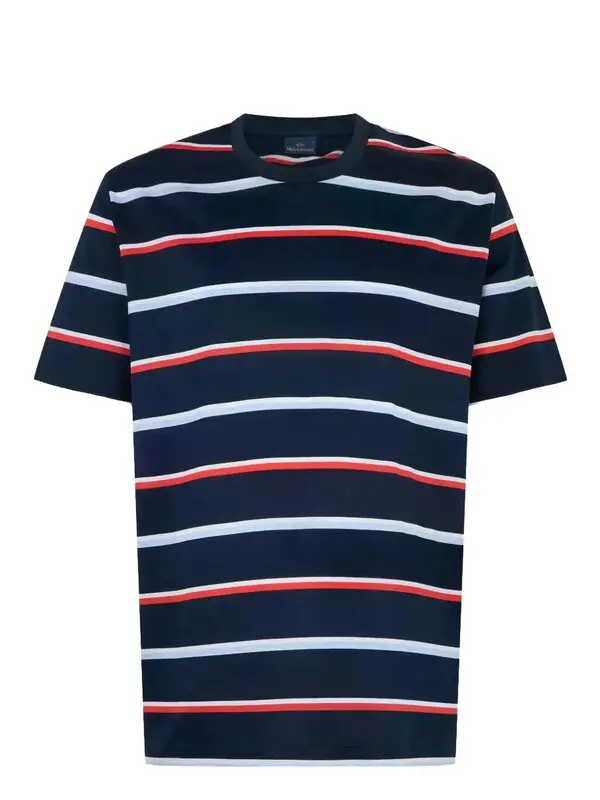 Paul & Shark Striped Cotton T-shirt - Blue