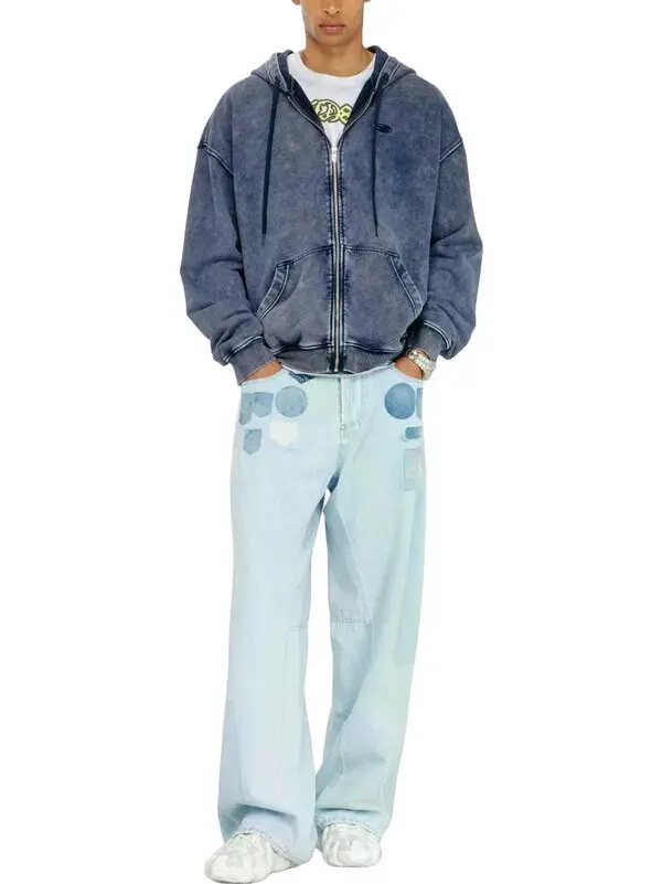 DIESEL® S-boxt-hood-zip-den Sweater - Blue