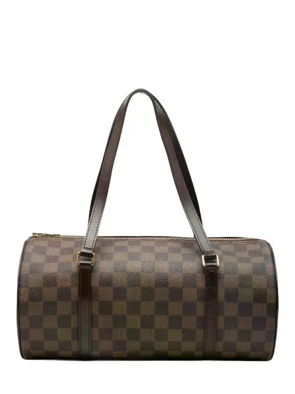 LOUIS VUITTON Damier Ebene Papillon 30 Handbag - Brown