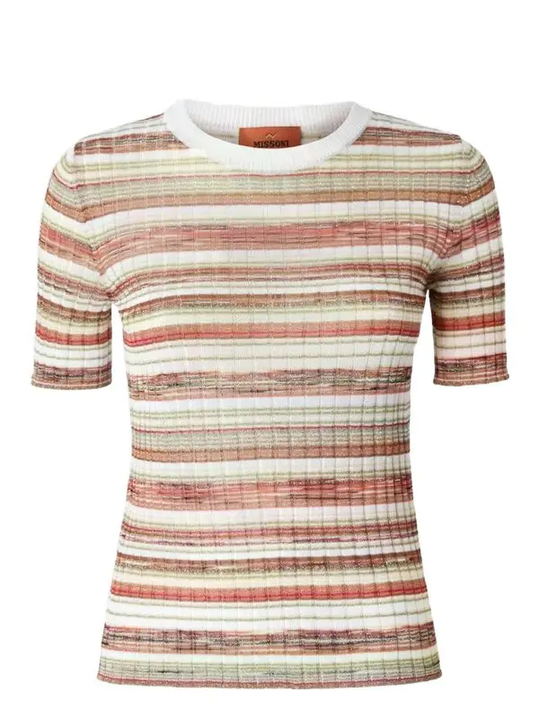 Missoni Striped Ribbed-knit Sweater - Neutrals