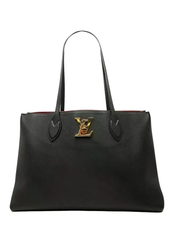 LOUIS VUITTON Lockme Shopper Tote Bag - Black