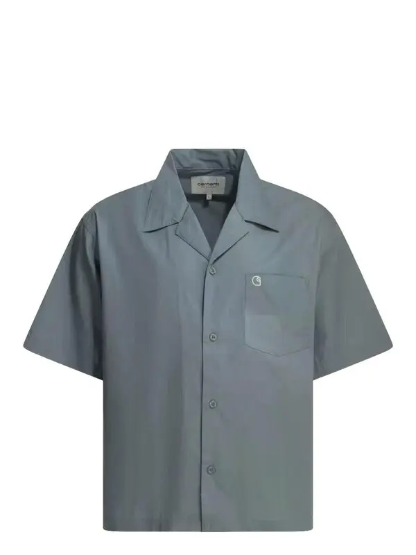 Carhartt Work In Progress Logo-embroidered Short-sleeve Shirt - Blue