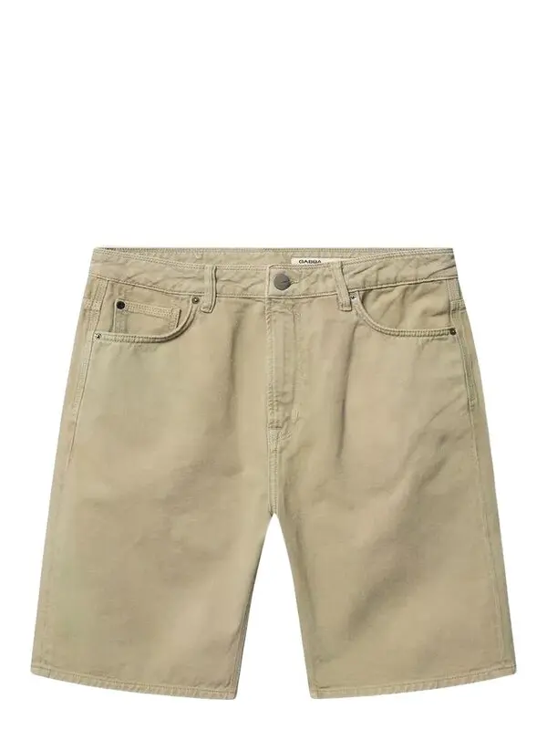 GABBA Logo Patch Shorts - Neutrals