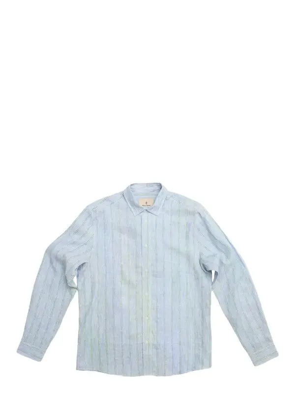 BLUE DE GÊNES Enrico Mida Striped Shirt - Blue