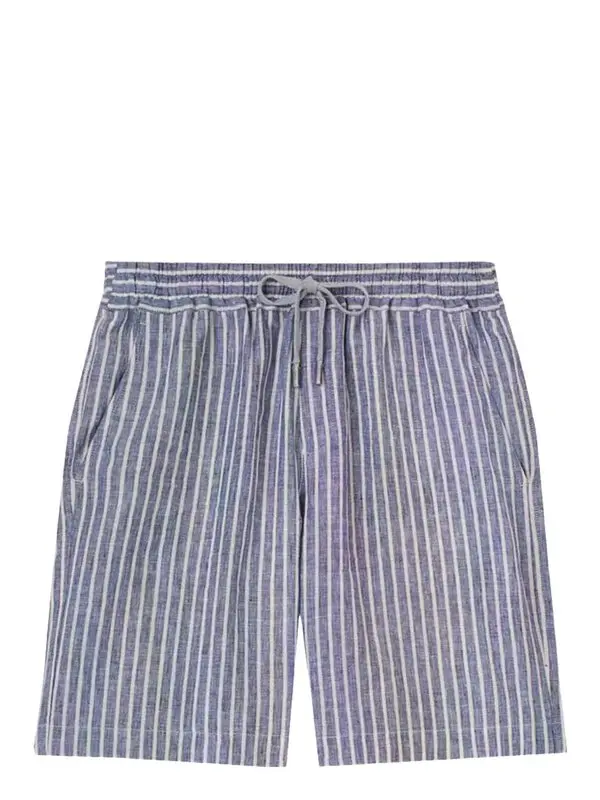 Fedeli Alfa Striped Shorts - Blue