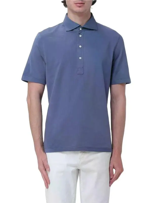 Brunello Cucinelli Cotton-jersey Polo Shirt - Blue