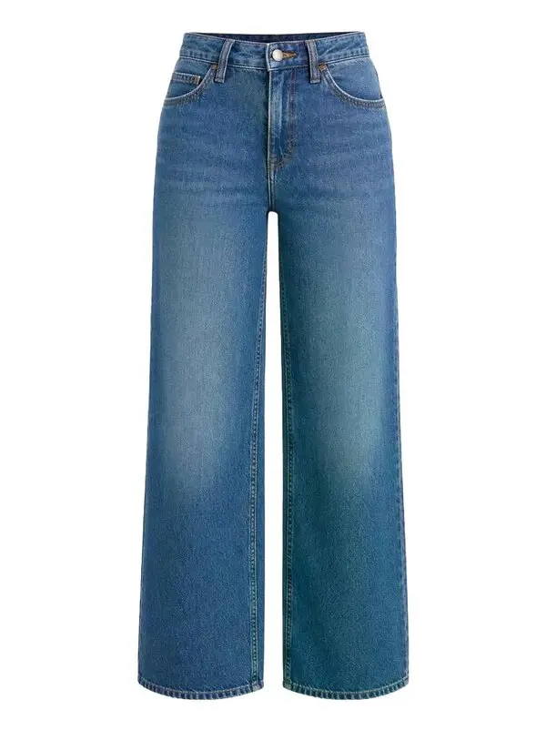 LEEM Stella Wide-leg Denim Jeans - Blue