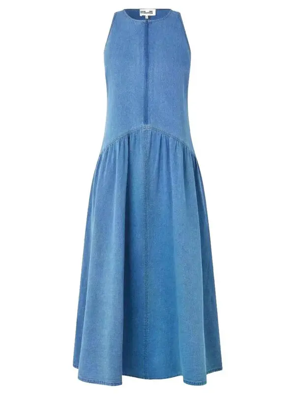 Baum Und Pferdgarten Almina Denim Maxi Dress - Blue