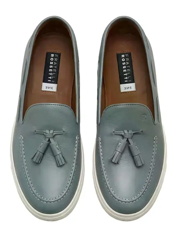 Fratelli Rossetti Brera Tassel Leather Loafers - Grey