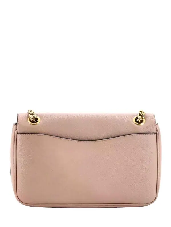 Prada Saffiano Leather Small Shoulder Bag - Neutrals
