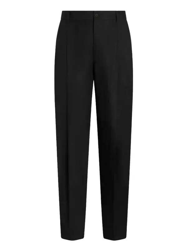 Dolce & Gabbana Linen Trousers - Black