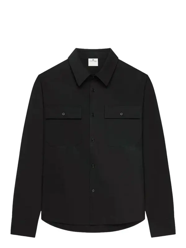 COURREGES Embroidered Detail Shirt - Black