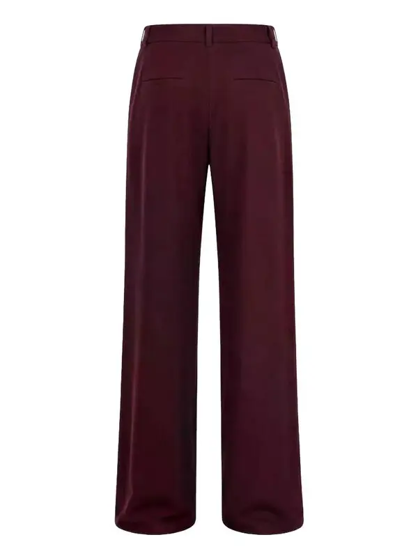 THE SEI Boyfriend Pleated Trousers - Red